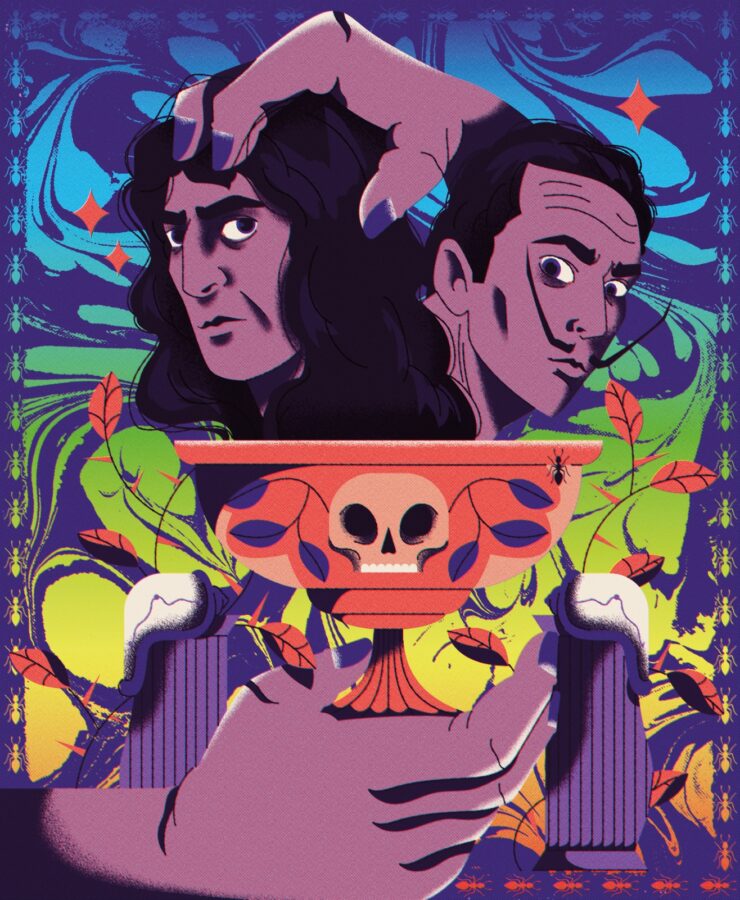 O dia em que Salvador Dali expôs o cérebro do roqueiro Alice Cooper ...