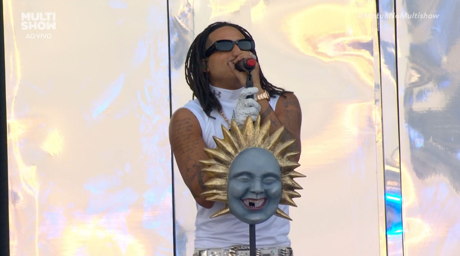 O que significa a máscara de sol que Matuê usou no Rock In Rio ...