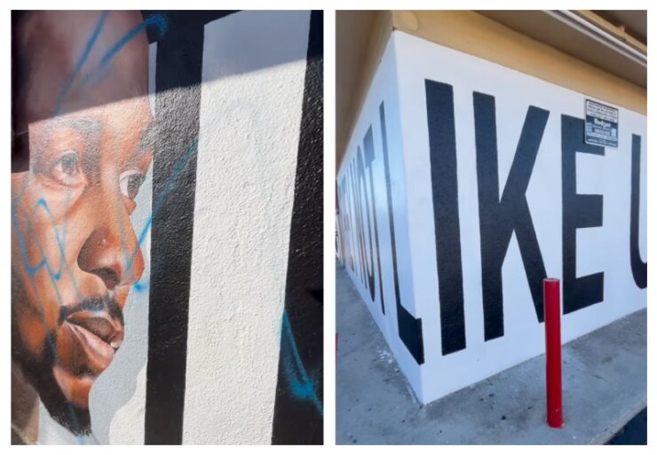 Mural com rosto de Kendrick Lamar, em Compton, é pichado mais uma vez ...